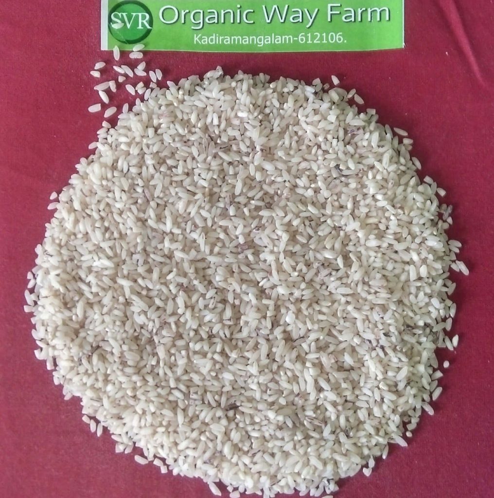 Illuppai Poo Samba – Raw – Milled – Rice – SVR Organic Way Farm